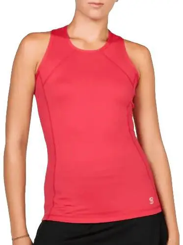 SOFIBELLA Tennis Tank Top - Berry Red