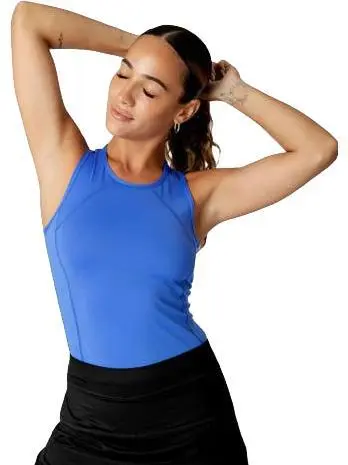 SOFIBELLA Tennis Tank Top - Valley Blue