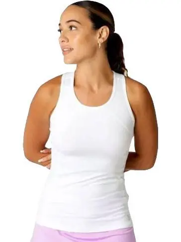 SOFIBELLA Tennis Tank Top - White