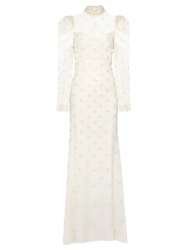 Jenny Packham Dore Embellished Gown - Ivory