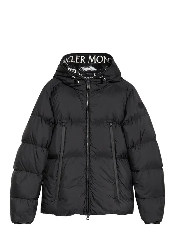 Moncler Montcla Water Repellent Short Hooded Down Jacket - Black