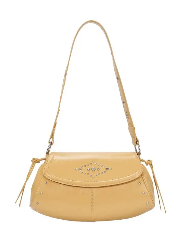 ORYANY Studded Shoulder Bag - Honey