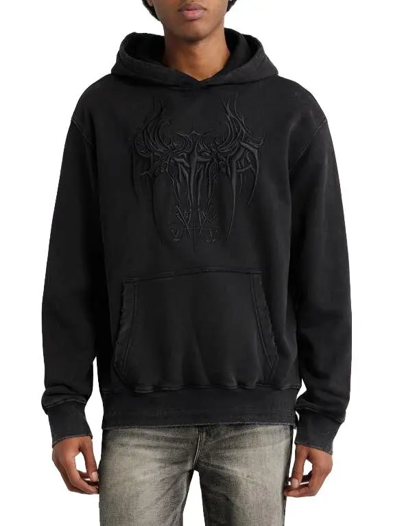 RtA Jordan Cyber Sigilism Oversized Hoodie - Black Cyber Sigilism