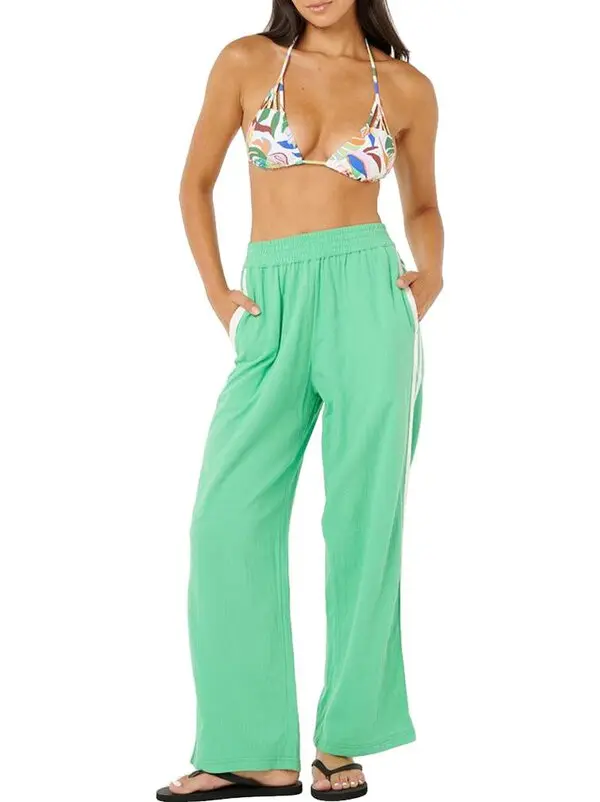 Rip Curl Cotton Wide Leg Pants - Irish Green