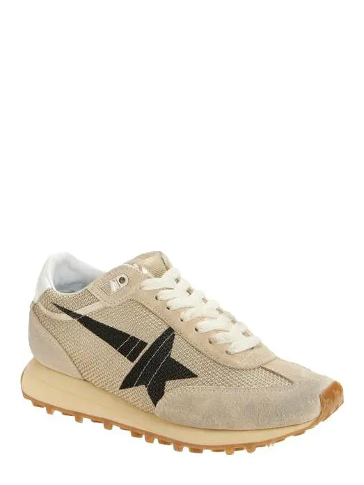 GOLDEN GOOSE Marathon Running Sneakers - Beige/black