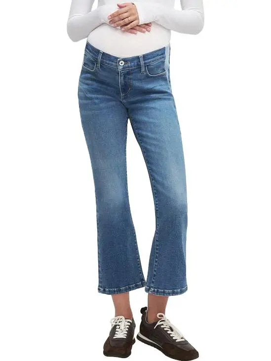 FAVORITE DAUGHTER The Crop Bootcut Mama Maternity Jeans - Hyannis