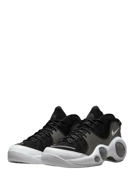 Nike Air Zoom Flight 95 Basketball Sneakers - Black/white/metallic Silver