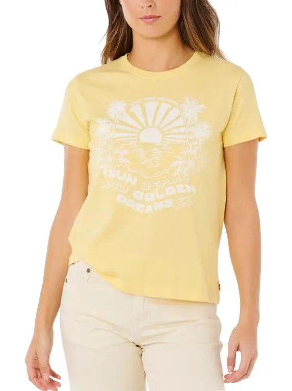 Rip Curl Graphic T-shirt - Golden Yellow