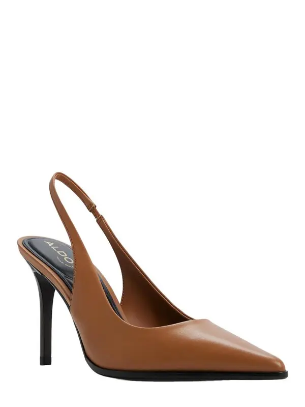 Aldo Pointed Slingback Pumps - Light Brown