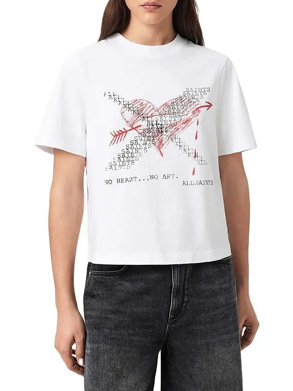 ALLSAINTS Heartache Lisa Tee - White