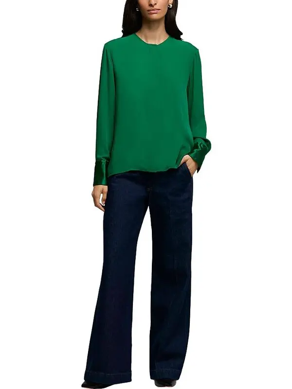 ARGENT Silk Blouse - Jade