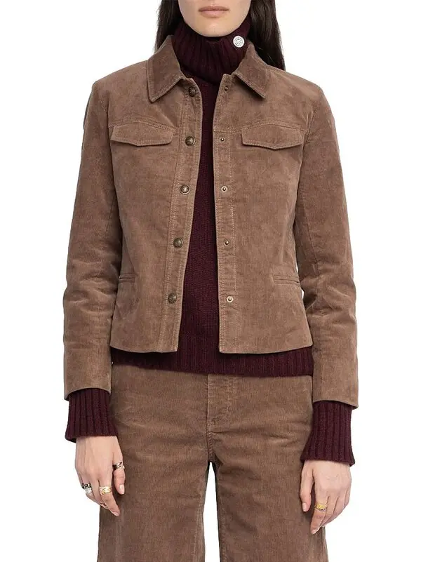 Zadig&Voltaire Liam Corduroy Jacket - Wood