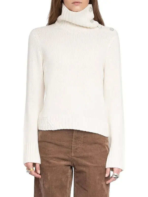 Zadig&Voltaire Namla Cashmere Sweater - Ecru