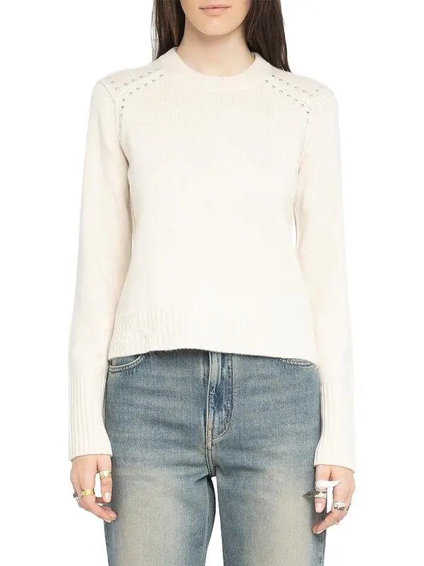 Zadig&Voltaire Nalty Wool & Cashmere Sweater - Ecru