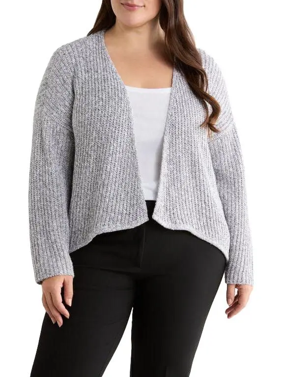 Eileen Fisher Organic Cotton Blend Cardigan - Dark Pearl