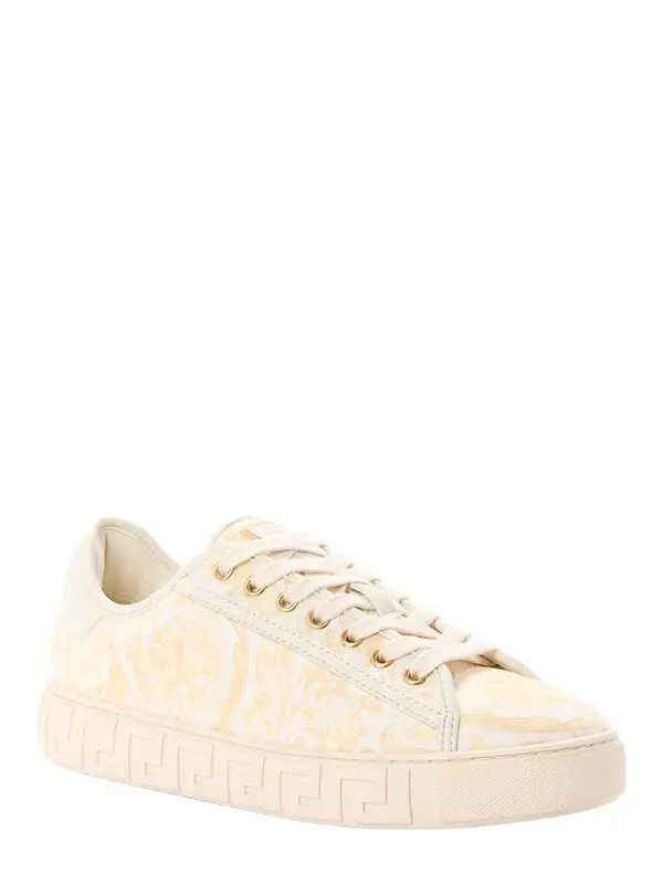 Versace Baroque 92 Fabric Sneakers - Washed Out Gold