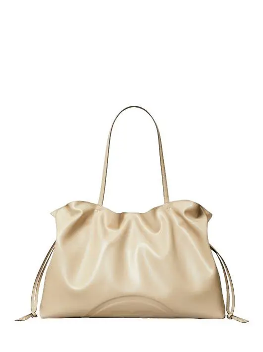 Tory Burch Ella Natuura™ Drawstring Tote - Light Stone