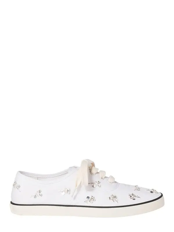 Miu Miu Lace-up Sneakers - Bianco