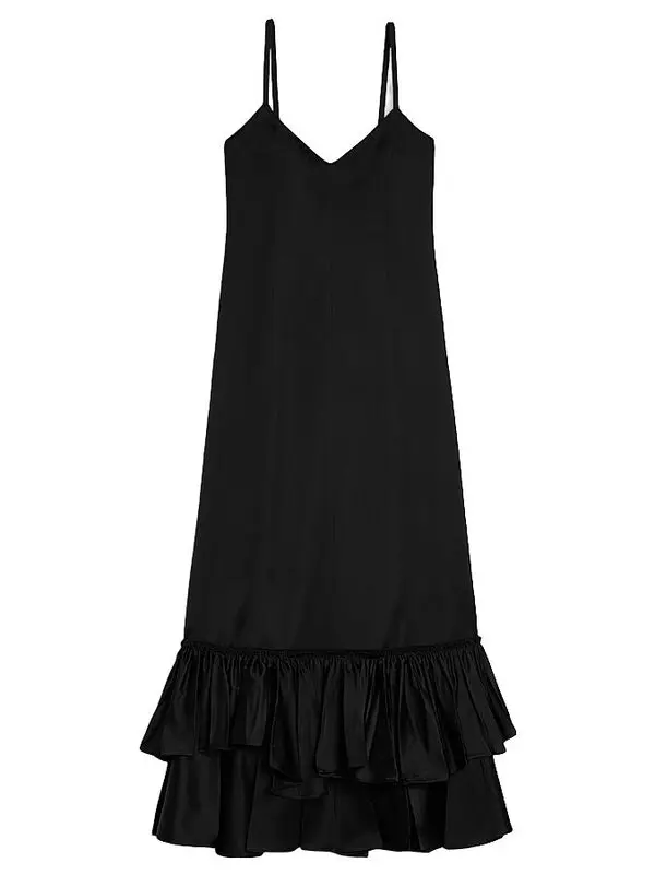 JIL SANDER Relaxed Slip Dress - Black
