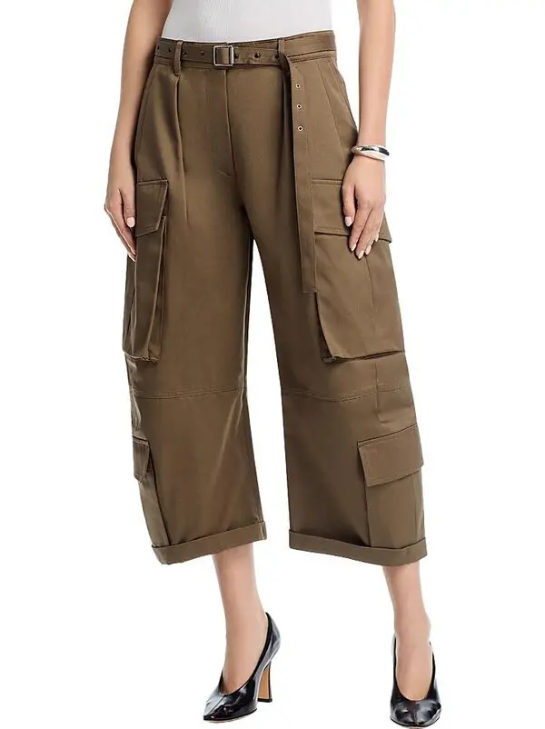 Acne Studios Twill Cargo Pants - Khaki Green