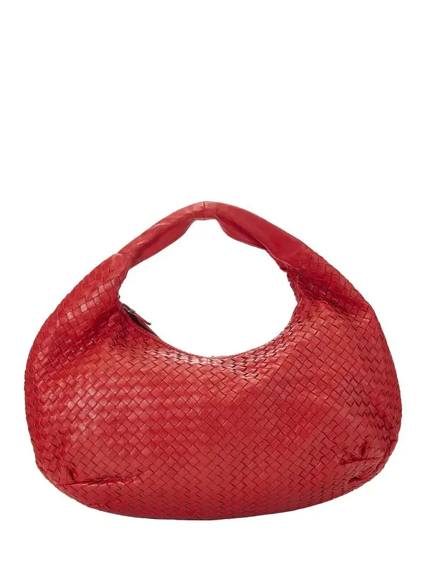 Bottega Veneta Intrecciato Belly Hobo - Red