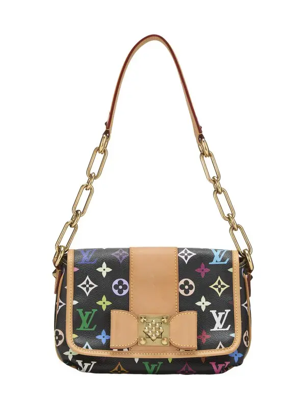 LOUIS VUITTON Takashi Murakami Monogram Multicolore Patty - Black