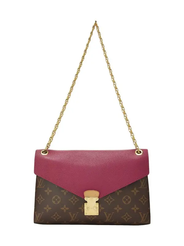 LOUIS VUITTON Monogram Canvas Pallas Chain Bag - Purple