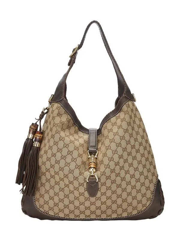 Gucci Original Gg Tassel Jackie Hobo - Brown