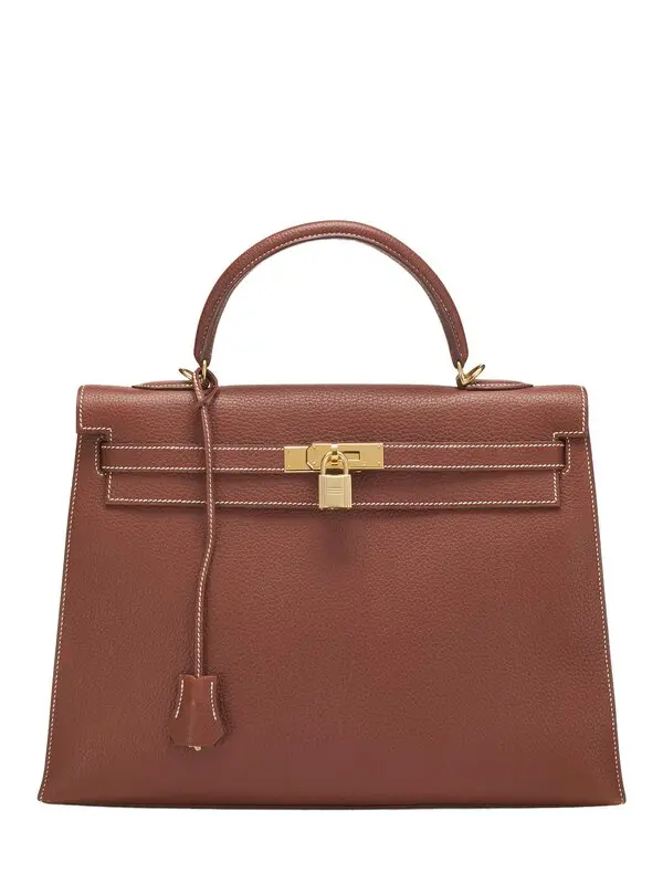 Hermès Kelly Sellier 35 - Hermes Noisette