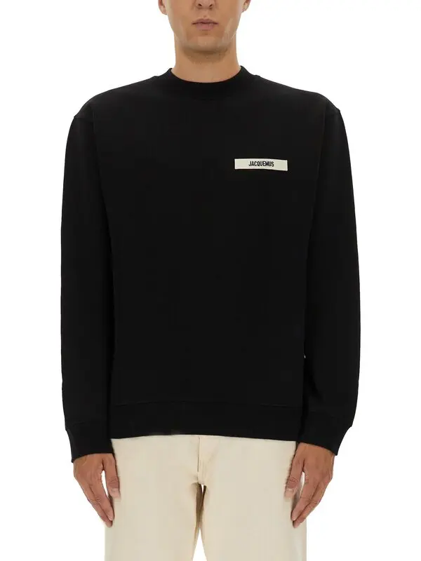 Jacquemus Grosgrain Logo Sweatshirt - Black