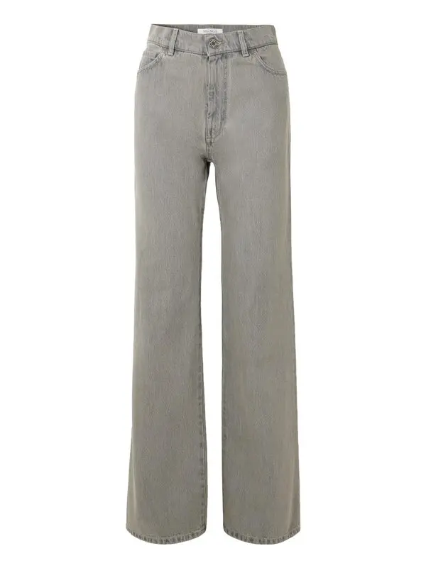 Max Mara Colibri Mid-rise Flared Jeans - Gray
