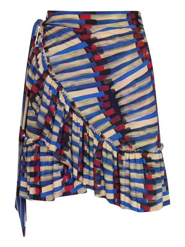 LYGIA & NANNY Laurita Striped Mini Skirt - Blue