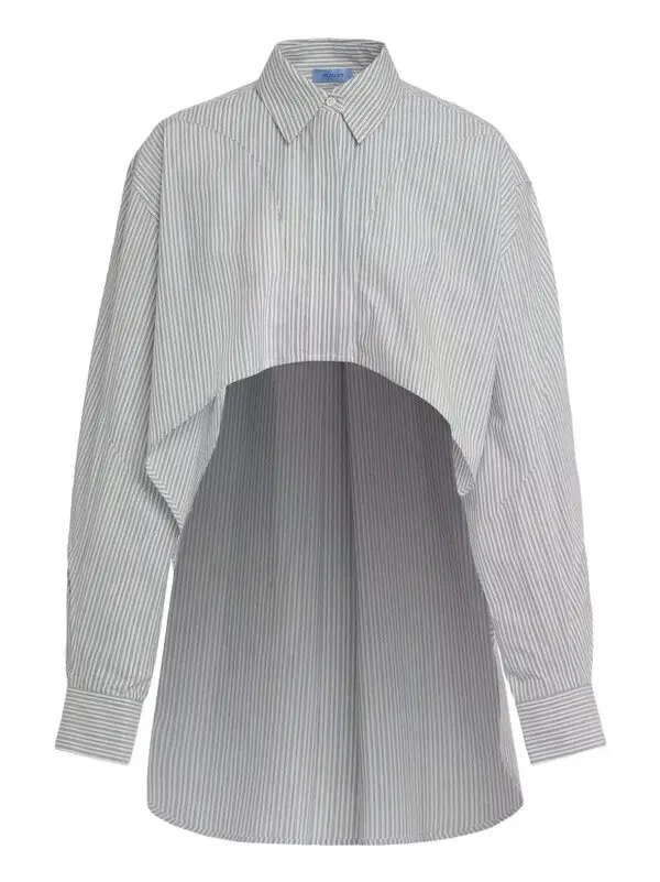 MUGLER Striped Shirt - White