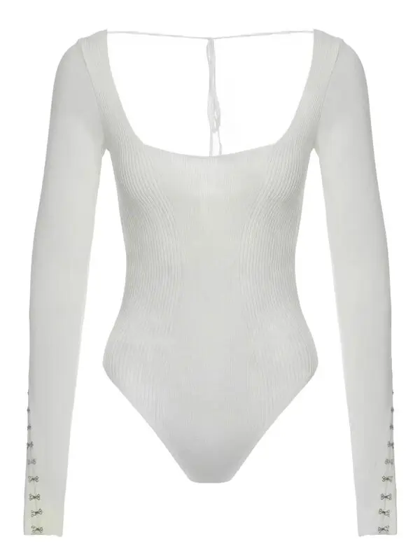 Anna October Long-sleeve Body - White