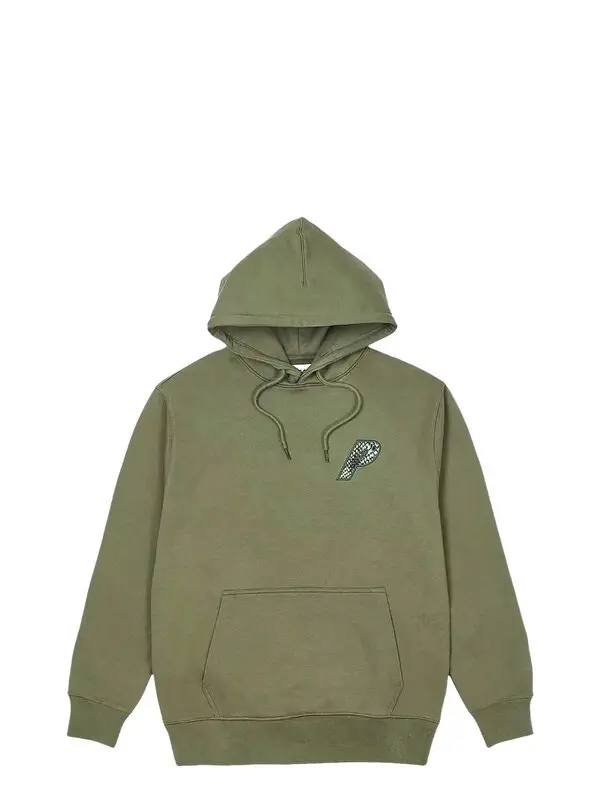 PALACE Snake-appliqué Hoodie - Green