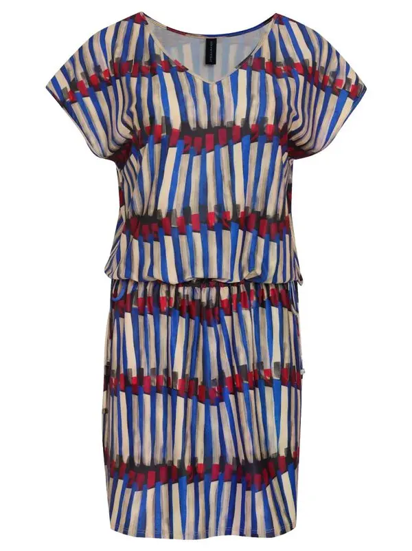 LYGIA & NANNY Krishna Striped Mini Dress - Blue