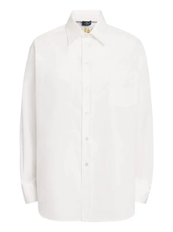 Etro Silk-cotton Printed Shirt - White