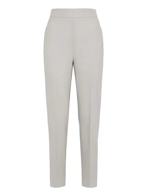 Agnona Wide-leg Tailored Trousers - Grey