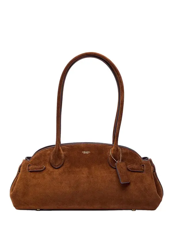 COACH® Empire Suede Shoulder Bag - Brown