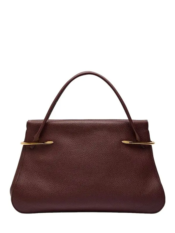 Givenchy Grained Leather Top Handle Bag - Brown