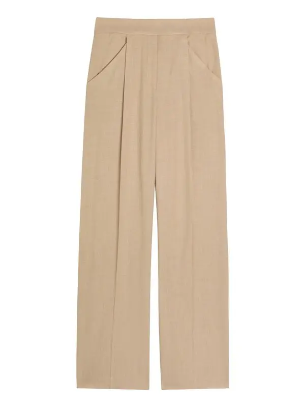 Veronica Beard Marbeau Wide-leg Trousers - Khaki