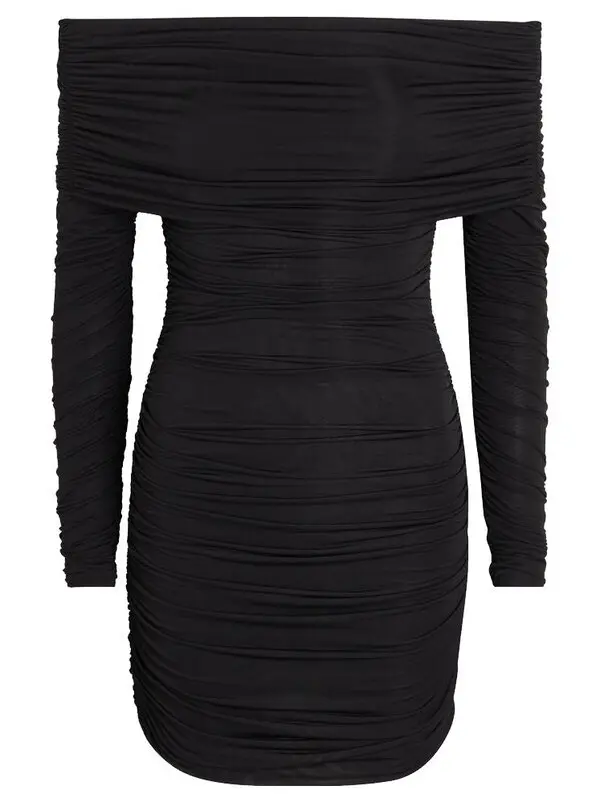 Ronny Kobo Kya Off-the-shoulder Mini Dress - Black