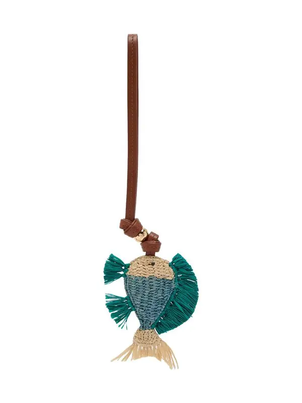 Zimmermann Fish Raffia Bag Charm - Multicoloured 1