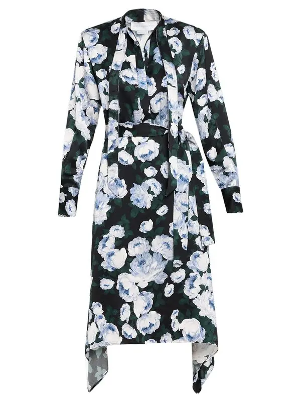 Stella McCartney Floral-print Handkerchief Midi Shirtdress - Multi
