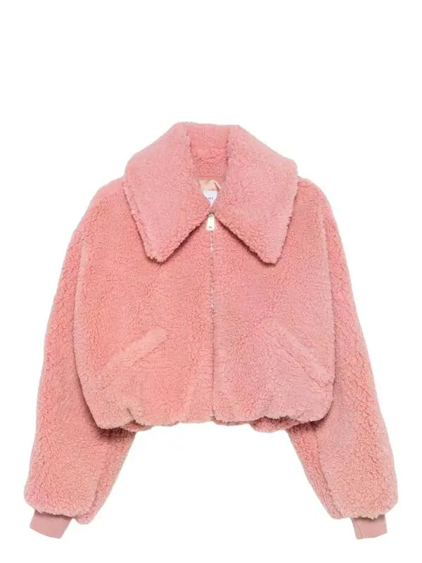 Givenchy Faux-shearling Cropped Jacket - Pink