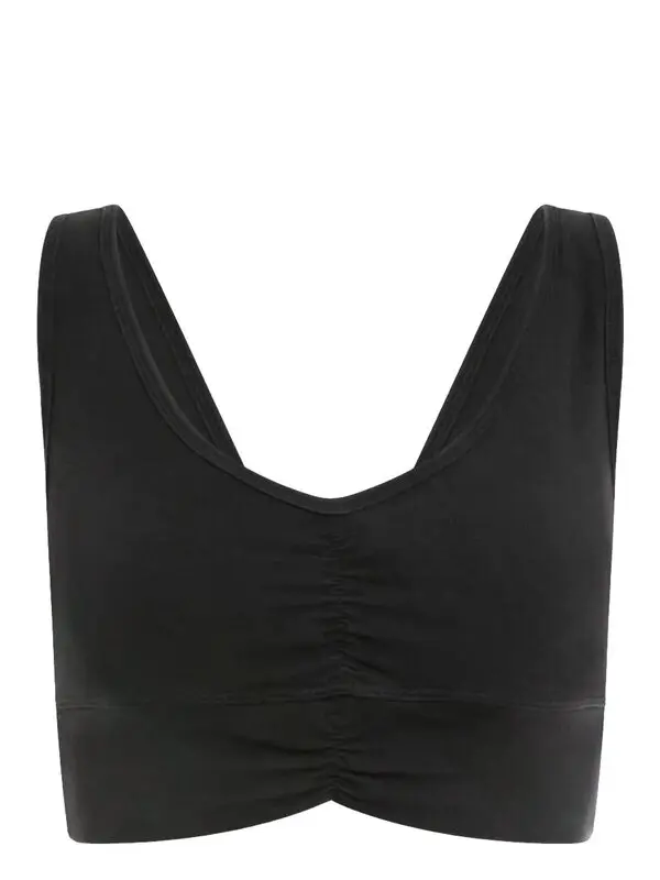Electric & Rose Cropped Top - Black