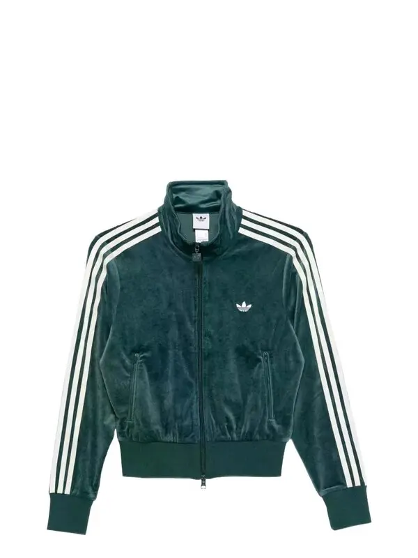 Adidas Striped Zip Sweatshirt - Green