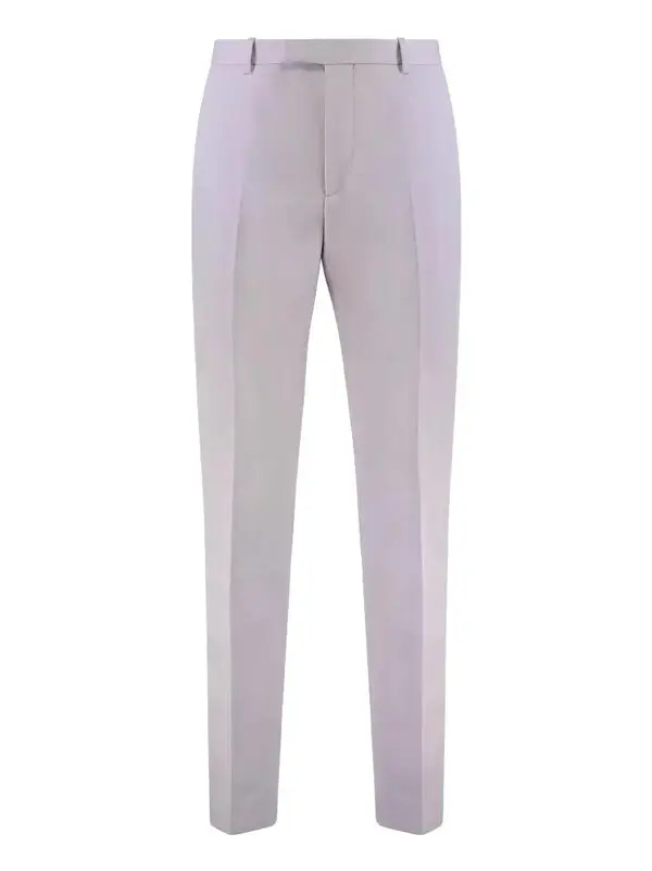 Gucci Wool Gabardine Trousers - Grey