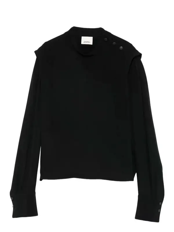 Isabel Marant Felissa Button-detail Blouse - Black