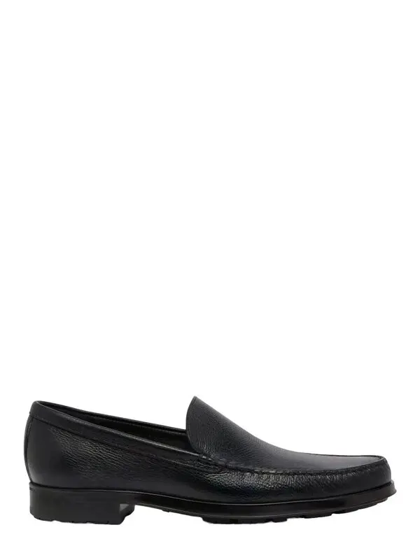 Bally Odeny Grained Leather Loafers - Black